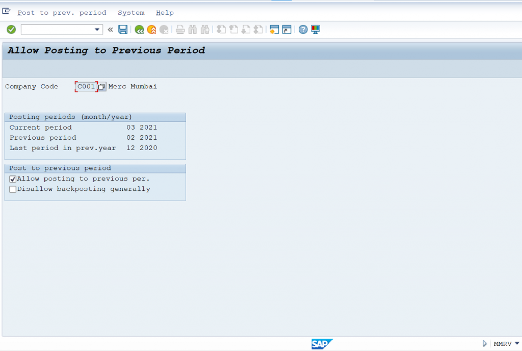 Period closing and opening in SAP MM - How to open and close Periods
